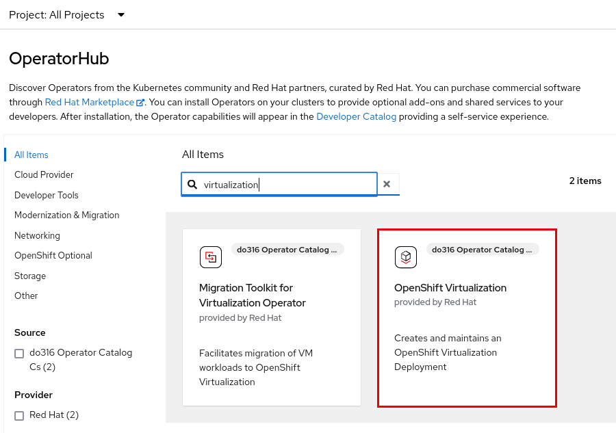 OpenShift虚拟化: 快速安装OpenShift虚拟化组件 | 李晓辉的博客
